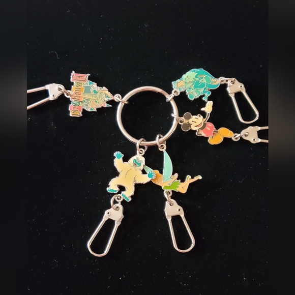 Disney | Accessories | Disney 5 Character Key Ring Vintage | Poshmark